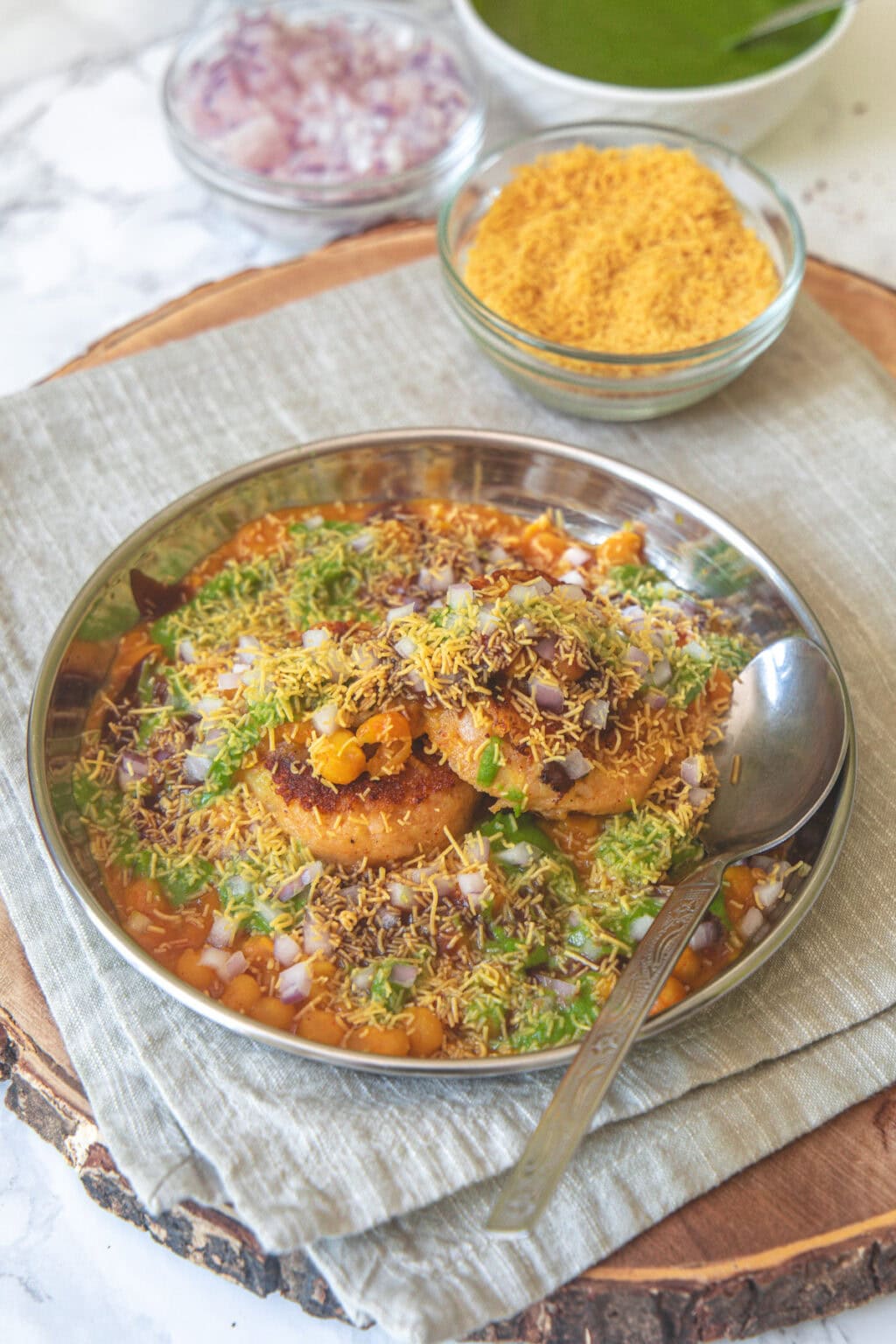 Ragda Patties Recipe (Instant Pot Ragda Pattice) - Spice Up The Curry