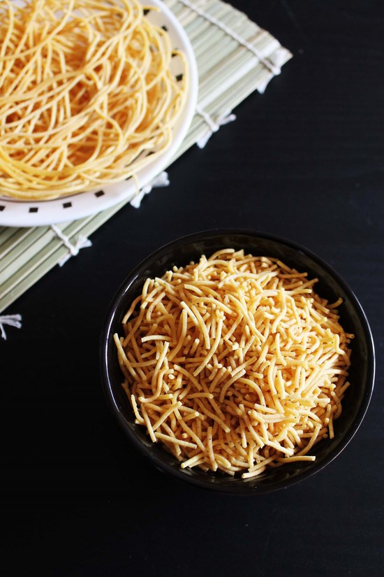 Sev Recipe (How to make sev), Besan sev recipe for chaat