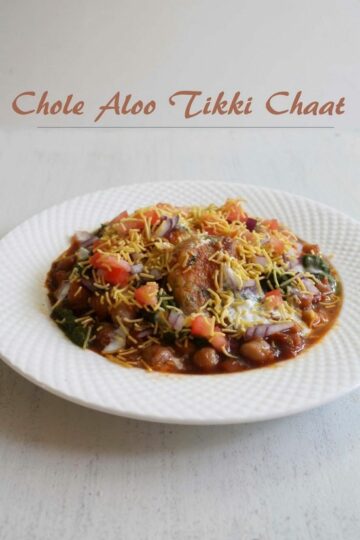 Aloo Tikki Chole Chaat - Spice Up The Curry