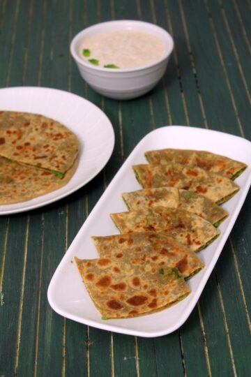Peas Paratha Recipe (Matar Paratha) - Spice Up The Curry