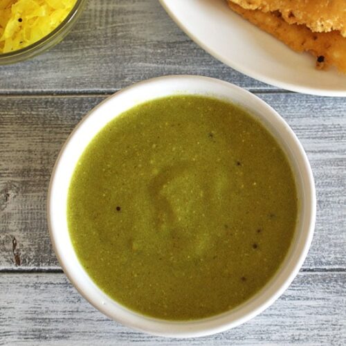 Fafda Chutney (Kadhi Chutney For Cholafali, Gathiya)