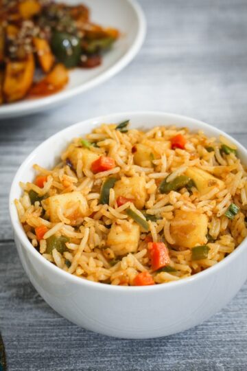 Paneer Fried Rice - Spice Up The Curry