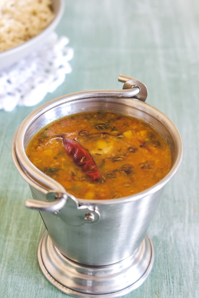 Dal Tadka Recipe {Restaurant style} + Instant Pot - Spice Up The Curry