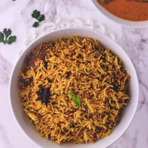 Kuska Rice Recipe (Plain Biryani) - Spice Up The Curry