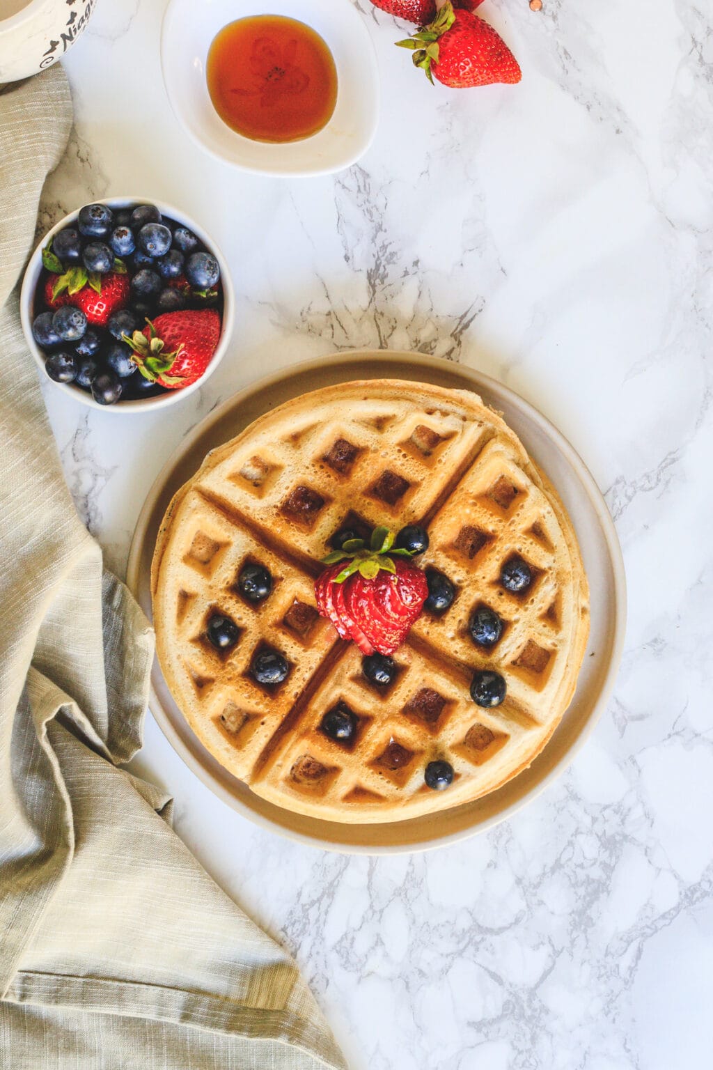 Eggless Waffles Recipe (+Vegan) - Spice Up The Curry