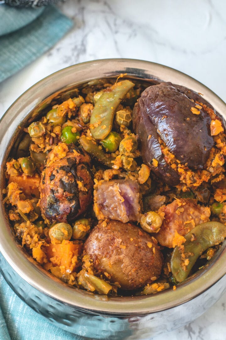 Surti Undhiyu Recipe (Instant Pot) - Spice Up The Curry