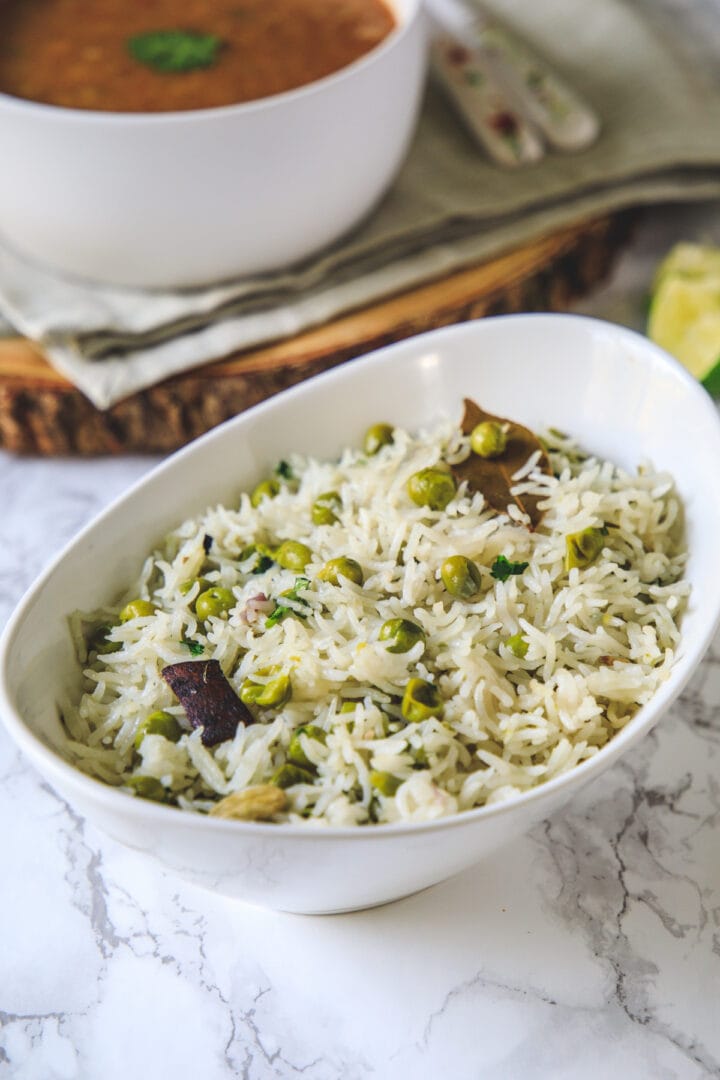 Peas Pulao Recipe (Instant Pot Matar Pulao) - Spice Up The Curry